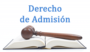Explicación del derecho de admisión